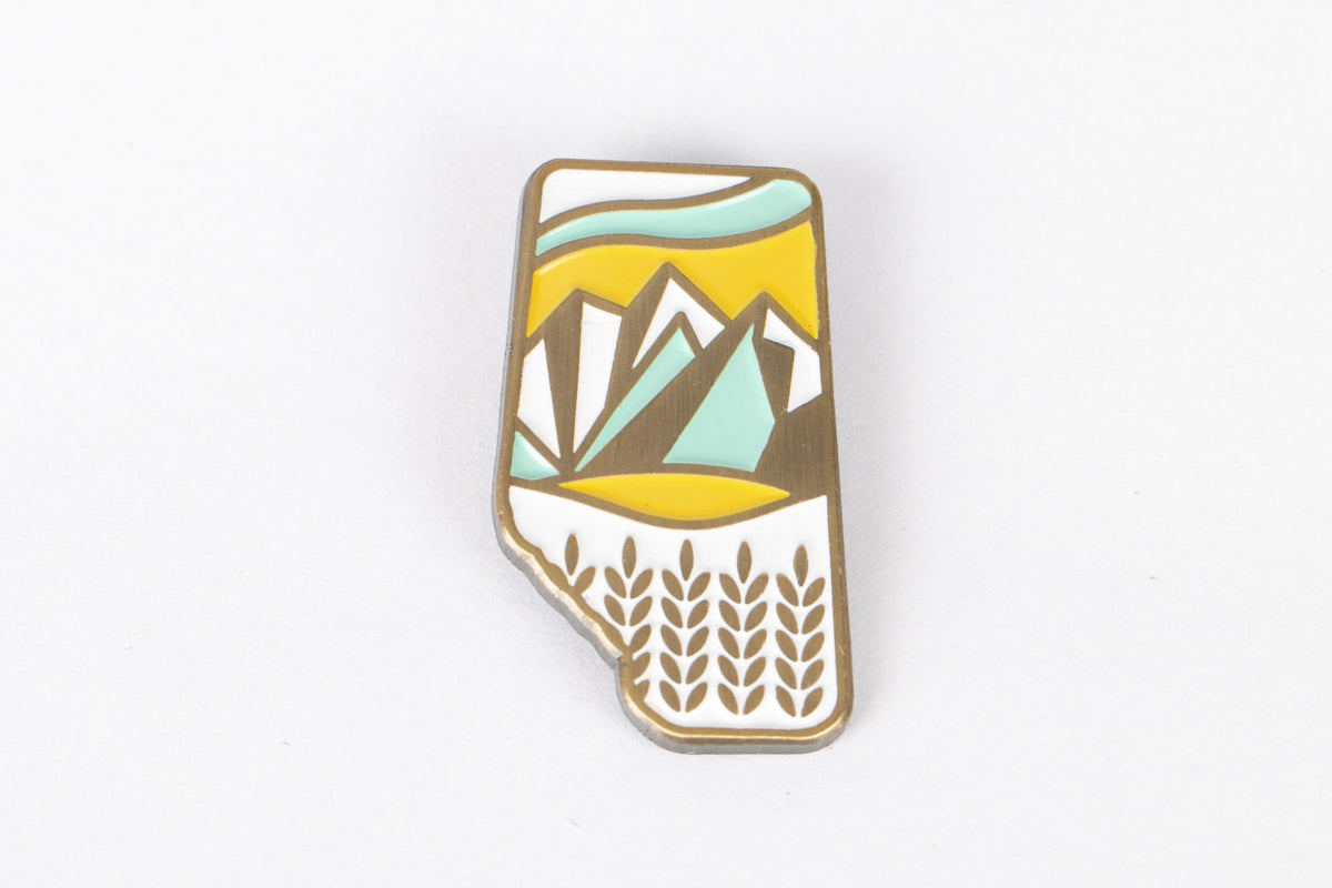 Alberta Modern Crest Enamel Pin – Capital Gifts